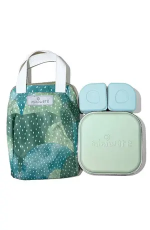 MINIWARE Grow Bento Box & Lunch Tote Set - Keylime Aqua