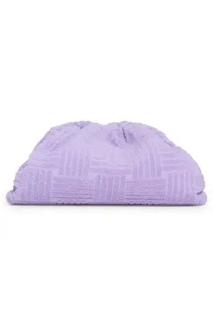 Bottega Veneta The Pouch Jacquard Terry Cloth Clutch