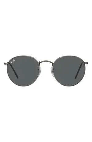 Ray-ban 47mm Round Sunglasses - Antique Gunmetal