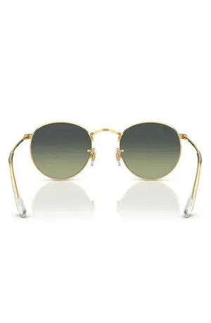Ray-ban 47mm Round Sunglasses - Gold Flash