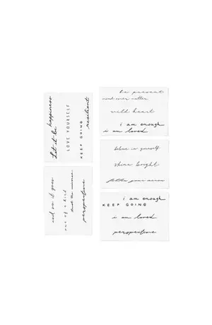 INKED BY DANI Mantra Pack Temporary Tattoos