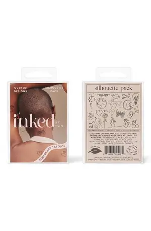 INKED BY DANI Silhouette Pack Temporary Tattoos - None