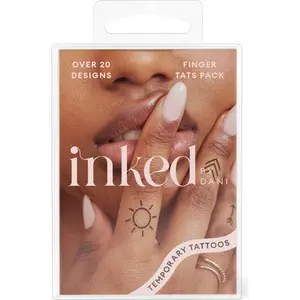 INKED BY DANI INKED By Dani Finger Tats Temporary Tattoo Pack No Color