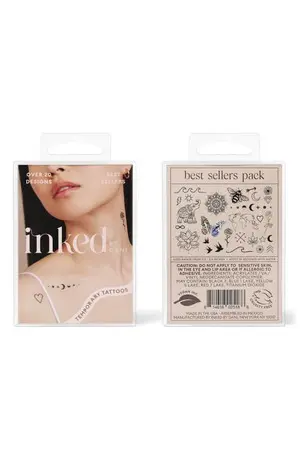 INKED BY DANI Bestsellers Pack Temporary Tattoos - None
