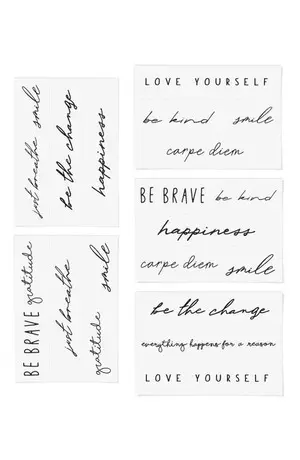 INKED BY DANI Self Love Pack Temporary Tattoos
