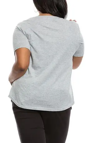 SLINK JEANS Crewneck Pocket T-shirt - Heather Grey