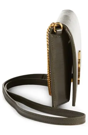 Saint Laurent Monogram Phone Shoulder Bag - Light Musk