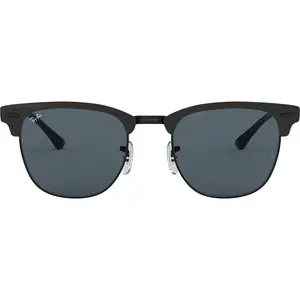Ray-ban Clubmaster 51mm Sunglasses - Shiny Black