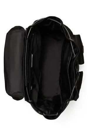 Tory Burch Flap Nylon Backpack - Black