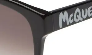 Alexander McQueen 56mm Square Sunglasses - Black