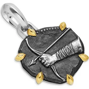 David Yurman David Yurman Zodiac Amulet Pendant Silveragittarius