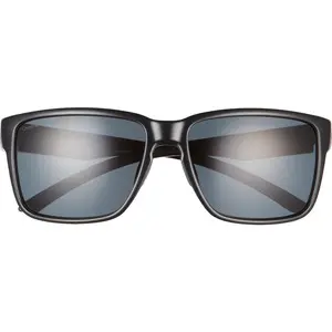 SMITH Smith Emerge 60mm Polarized Rectangle Sunglasses Black/ Polarized Black