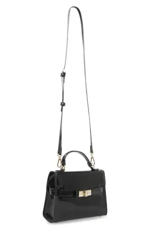 Steve Madden Dignify Croc Embossed Crossbody Bag - Black