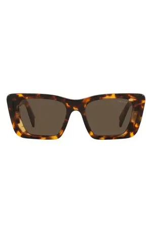 Prada 51mm Butterfly Sunglasses - Havana Honey/dark Brown