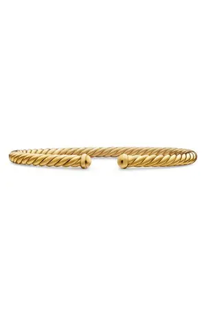 David Yurman David Yurman Spira® 18k Yellow Gold Bracelet, 4mm Gold