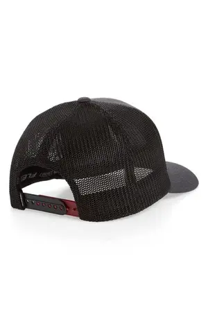 Travis Mathew Patch Trucker Hat - Heather Grey Pinstripe