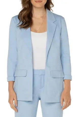 LIVERPOOL Liverpool Los Angeles Princess Detail Boyfriend Blazer Misty Blue