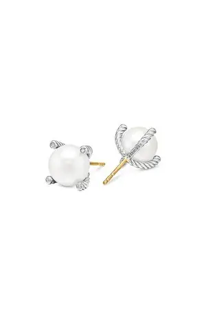 David Yurman Pearl Stud Earrings
