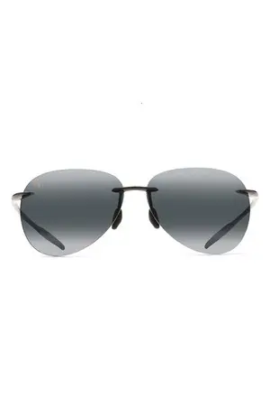 Maui Jim Sugar Beach Sunglasses - Gloss Black/neutral Grey