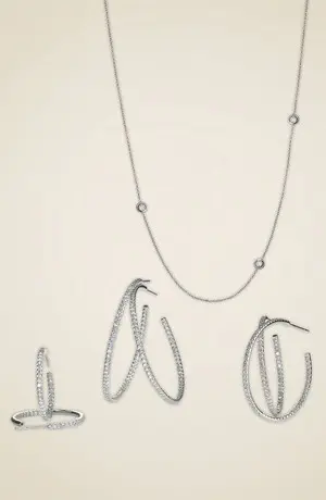 Roberto Coin Extra Large Diamond Hoop Earrings