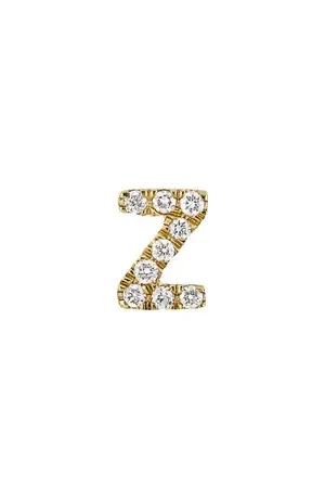 BONY LEVY Bony Levy Icon Diamond Initial Single Stud Earring