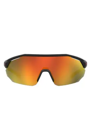 Under Armour Under Armour 99mm Mirrored Shield Sunglasses Black Orang