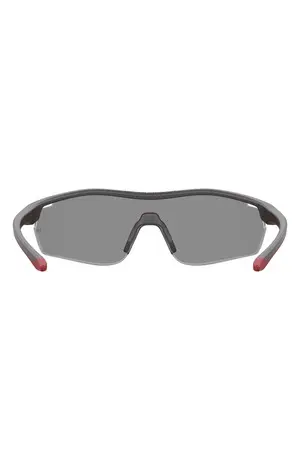 Under Armour 99mm Mirrored Shield Sunglasses - Grey Black