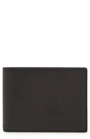 Shinola Slim Bifold Wallet - Black