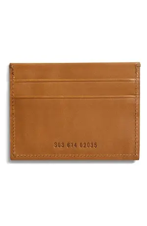 Shinola Five Pocket Card Case - Tan
