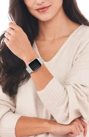 Michele 20mm Apple Watch® Bracelet - Chrome