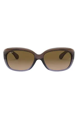Ray-ban Jackie Rectangular Sunglasses - Light Brown