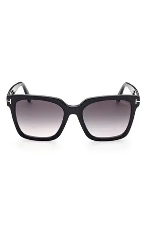 TOM FORD TOM FORD Selby Square Sunglasses Sblk/smkg