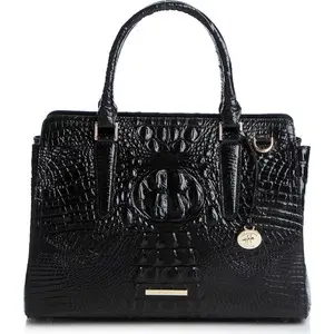 Brahmin Finley Small Croc Embossed Satchel