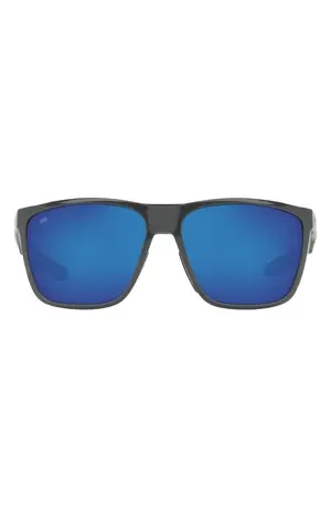 COSTA DEL MAR Costa Del Mar 62mm Square Sunglasses Grey Blue