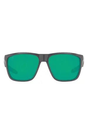 COSTA DEL MAR Costa Del Mar 62mm Square Sunglasses Grey Green