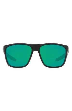 COSTA DEL MAR Costa Del Mar 62mm Square Sunglasses Matte Black