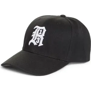 R13 Embroidered Logo Baseball Cap - Black