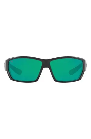 COSTA DEL MAR 62mm Polarized Sunglasses Rubber Black