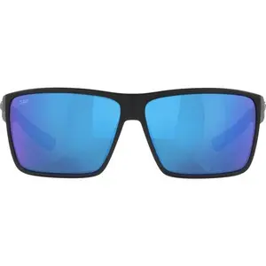 COSTA DEL MAR 63mm Polarized Square Sunglasses - Blue Mirror