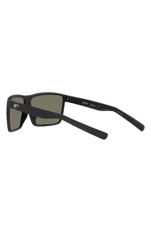 COSTA DEL MAR 63mm Polarized Square Sunglasses - Blue Mirror