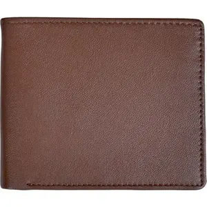 ROYCE NEW YORK Rfid Leather Trifold Wallet Brown/ Orange