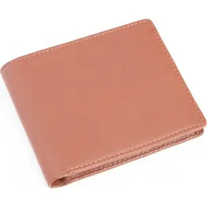 ROYCE NEW YORK Rfid Leather Trifold Wallet - Tan