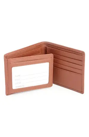 ROYCE NEW YORK Rfid Leather Trifold Wallet - Tan