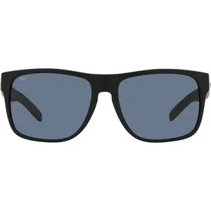 COSTA DEL MAR 59mm Polarized Square Sunglasses Matte Black