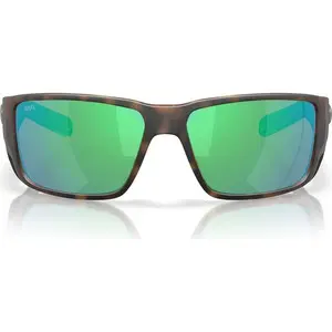 COSTA DEL MAR Fantail Pro 60mm Sunglasses - Matte Tortoise/green 580g