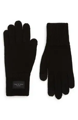 Rag & Bone Addison Wool Gloves Black