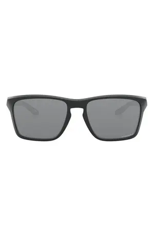 Oakley 58mm Square Sunglasses - Rubber Black