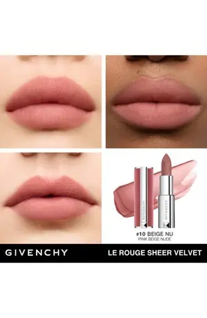 Givenchy Le Rouge Sheer Velvet Matte Lipstick - N10