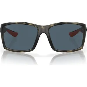 COSTA DEL MAR 64mm Rectangular Sunglasses - Wetlands/gray