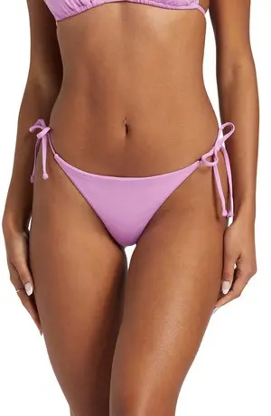 BILLABONG Sol Searcher Side Tie Bikini Bottom Berry Pink